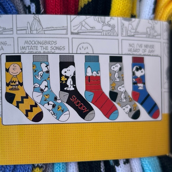 Underwear & Socks | Peanuts Snoopy Charlie Brown Socks Set Of 6 | Poshmark